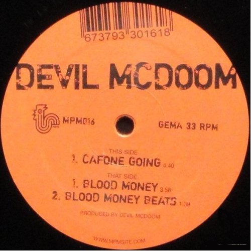 Devil McDoom - Cafone Going, 12"