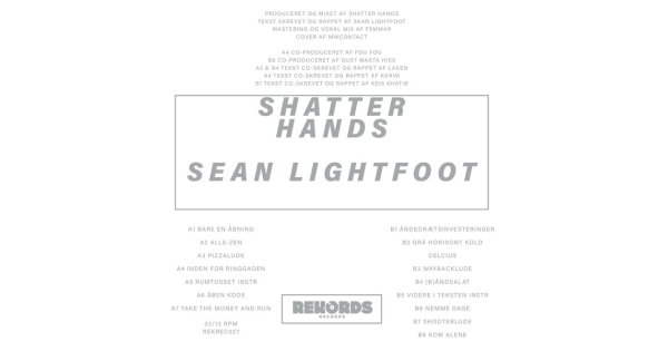 Shatter Hands & Sean Lightfoot, LP