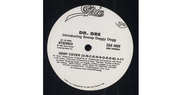 Dr. Dre Introducing Snoop Doggy Dogg - Deep Cover, 12", Reissue